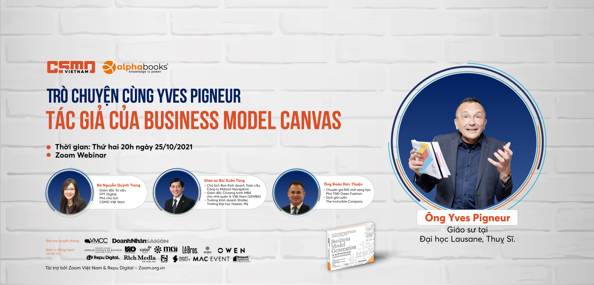 RECAP: TRÒ CHUYỆN CÙNG YVES PIGNEUR - TÁC GIẢ CỦA BUSINESS MODEL CANVAS ...