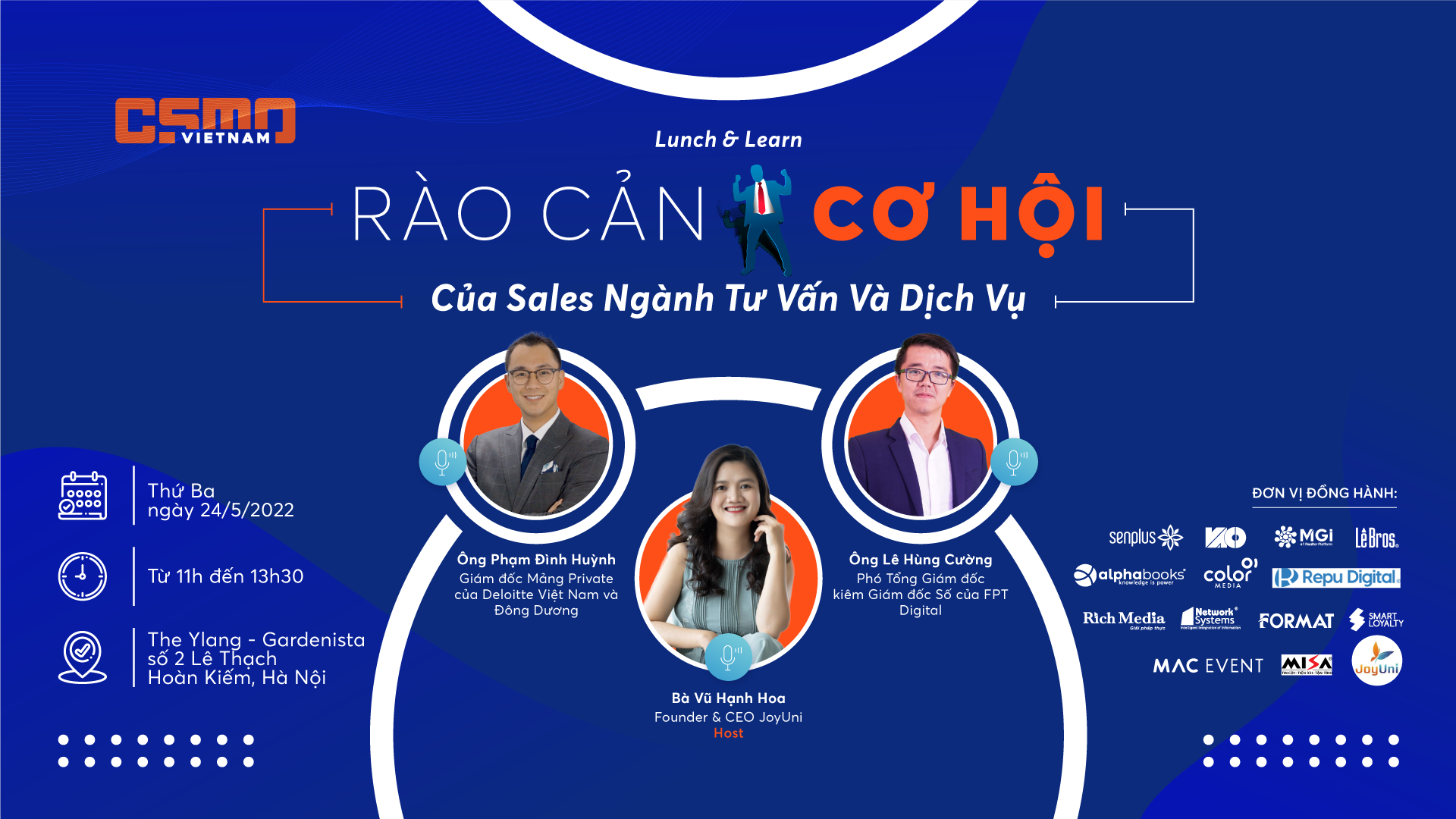 Lunch & Learn: Rào cản và cơ hội của sales ngành Tư vấn và Dịch vụ - CSMO